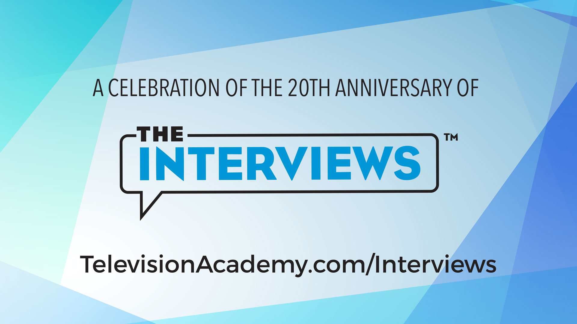 Celebrating 20 Years of Interviews! | Television Academy Interviews